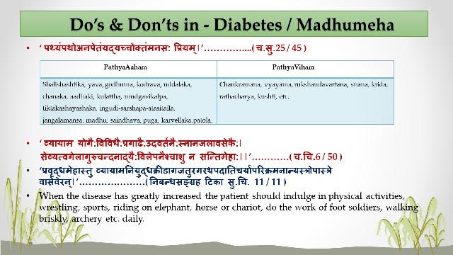 Diabetes, Madhumeh, Recommended Ayurveda Regimen for Diabetes, diabetes ...